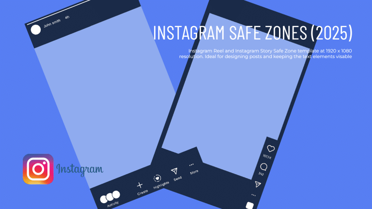 Free Instagram Safe Zone Templates (1080x1920 Vertical) for Reels ...
